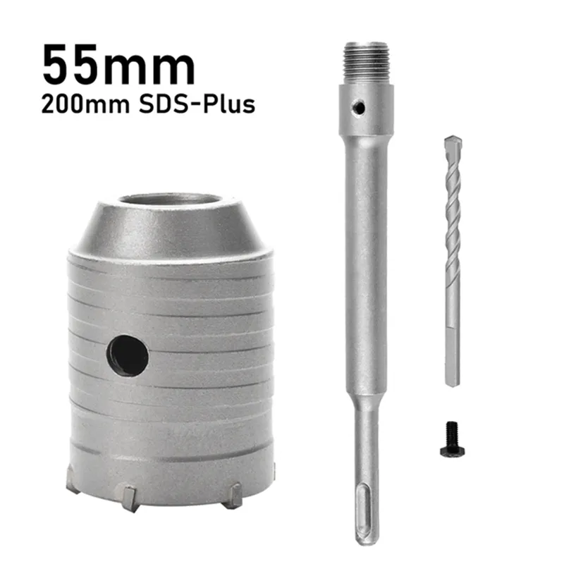 SDS Plus Hammer Drills Wall Hole Saw Drill Bit Set Cutter Tools with ...