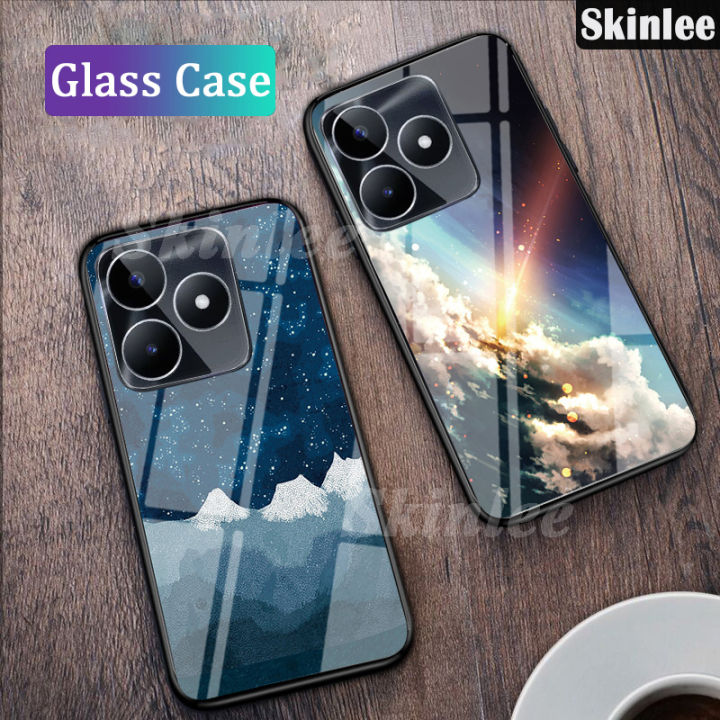 Phone case For Realme Note 60 Back cover Couple Starry Moon Glossy ...