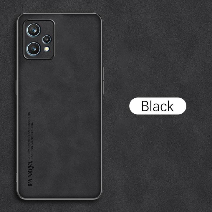 For Oppo Realme 9 Pro Plus Case Sheepskin Leather Matte Coque Realme9 ...