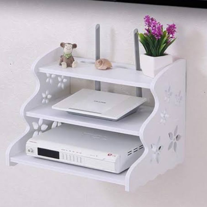 3 in 1 Wall Router Stand (3 layer) - Router Stand | Daraz.com.bd