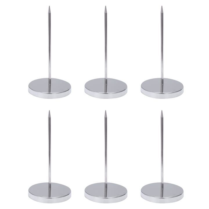 6X Safe Memo Holder Spike Stick for Bill Receipt Note Paper Order ...