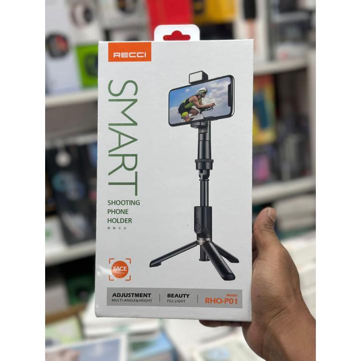 RECCI RHO-P01 SMART SHOOTING PHONE HOLDER WITH LIGHT | Daraz.com.bd
