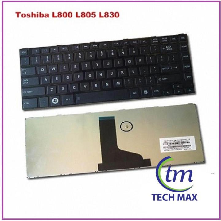 Laptop Keyboard For Toshiba L800 L800D L805 L830 L835 L840 L845 C800 ...
