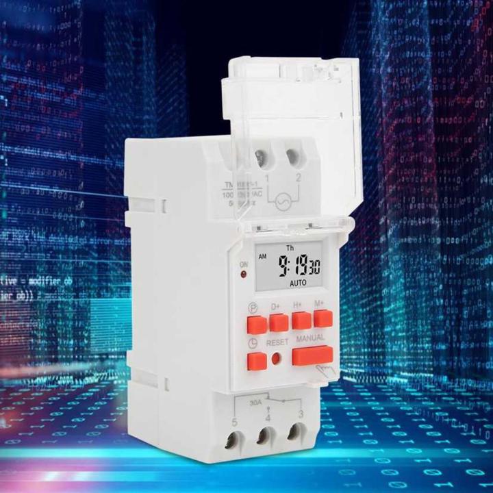 Timer On Off Tm919b 1 100 130v 30a Weekly Switch Lcd Control