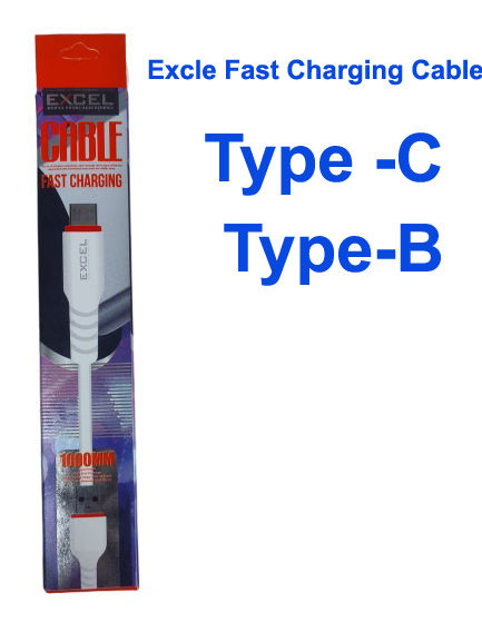 Excel Fast Data transfer cable, 2.4A Fast Charging USB cable, QC and PD ...