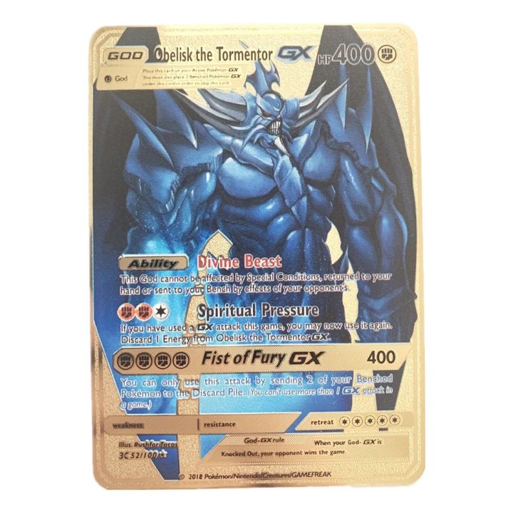 【3C VictoryEagle】Newest Pokemon Shiny Gold Obelisk The Tormentor Metal ...