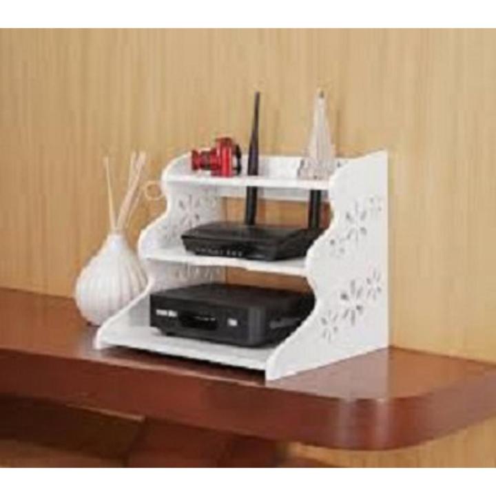 WiFi Router storage Stand Set Top Box Stand Wall Floating Shelves Wall Mount Model RO01 | Daraz ...
