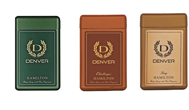 DENVER Hamilton, King, Challenger Pocket Perfume - 18ML (Pack of 3 ...