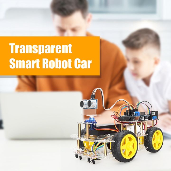 Smart Robot Car Kit Upgrade for Arduino Project Stem Starter Uno Complete DIY Electronic ...
