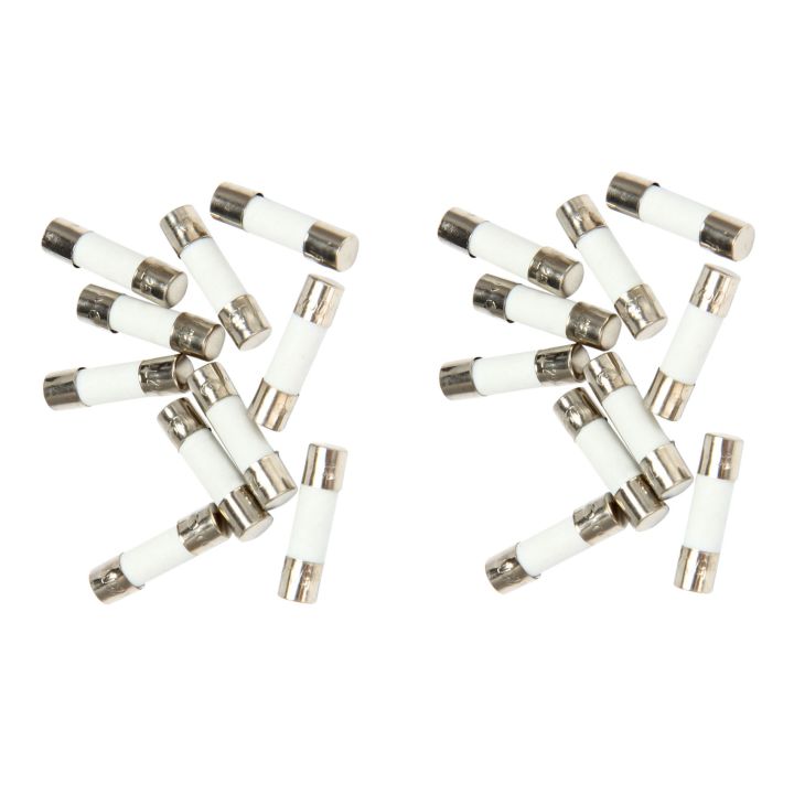 20Pcs 250V 0.5A 500MA Fast Blow Ceramic Fuses Tubes 5mm x 20mm | Daraz ...