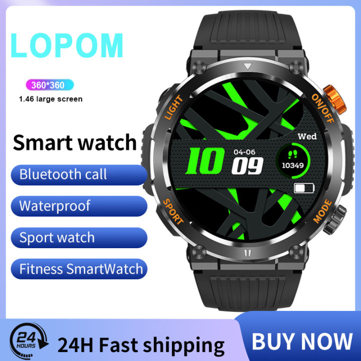 LOPOM Smart Watch for Men Military HT17 Outdoor Sport Fitness ...
