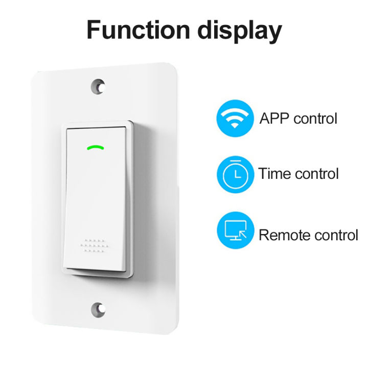 US standard WiFi smart switch key switch Smart Life for home new ...