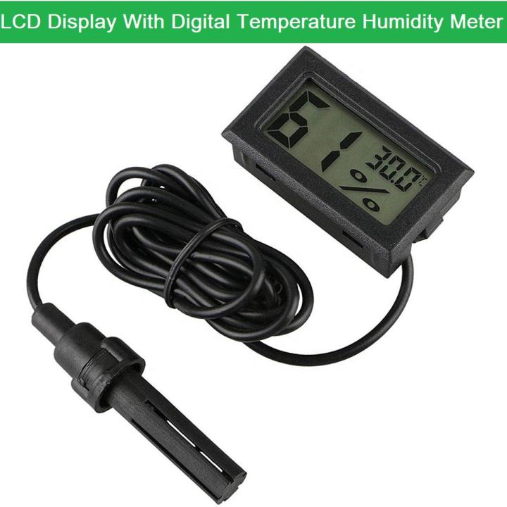 Mini Digital Humidity Meter Thermometer Hygrometer Sensor Gauge LCD ...