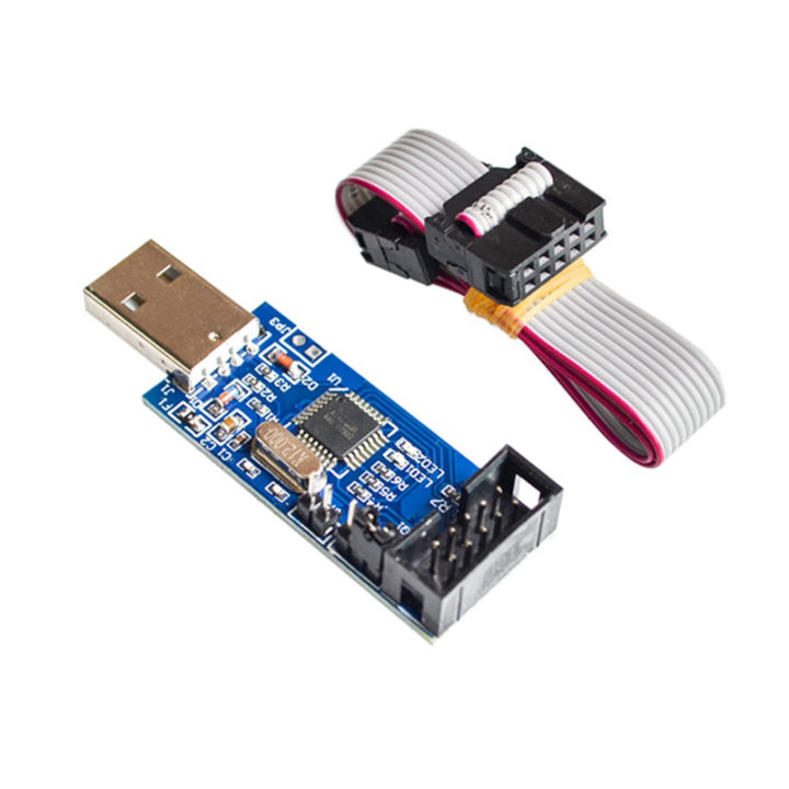 10Pin To 6 Pin Adapter Board + USBASP USBISP AVR Programmer USB ATMEGA8 ...