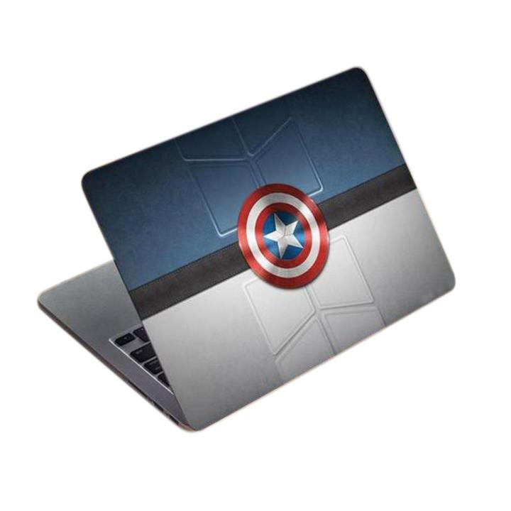 Captain America Laptop Sticker & Laptoop Skin for laptop Back Side ...