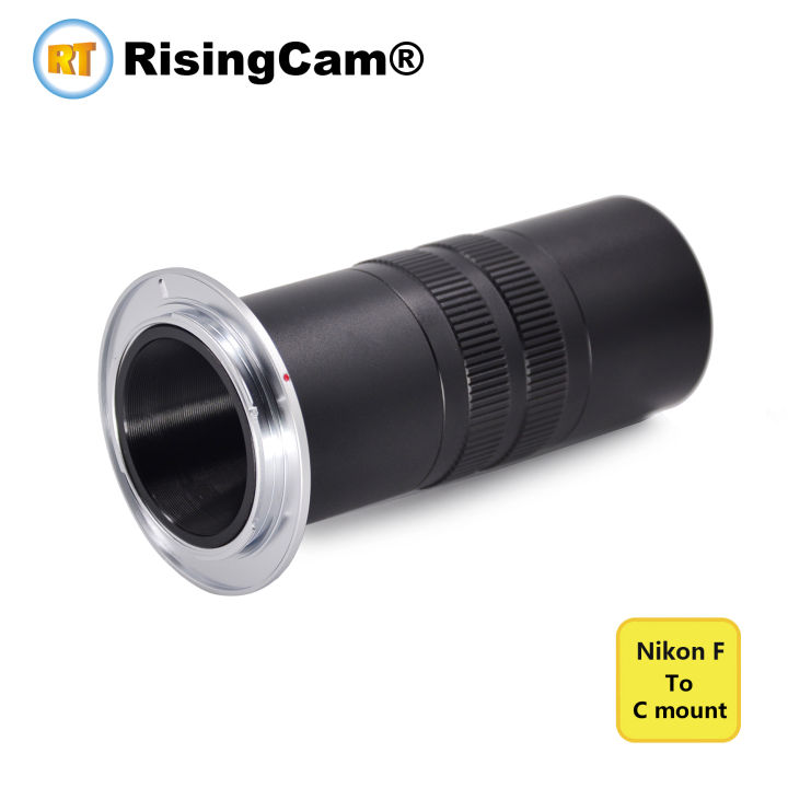 Focus Adjustable Microscope Camera adaper M42 F mount to C mount ...