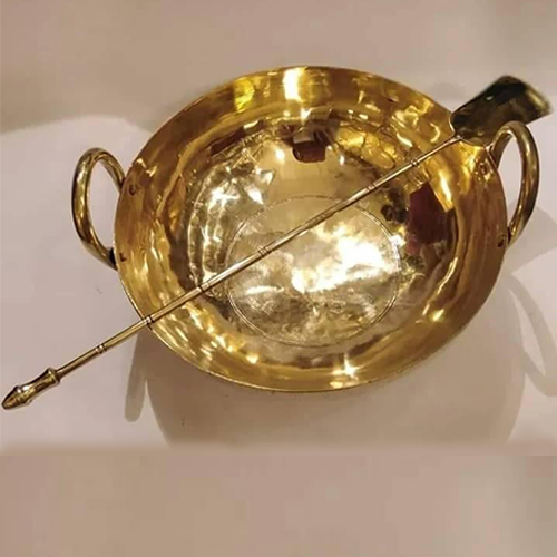 Pitol Premium Cooking Pan/Pitoler Korai+Khunti (Combo Set) / Pure Brass ...