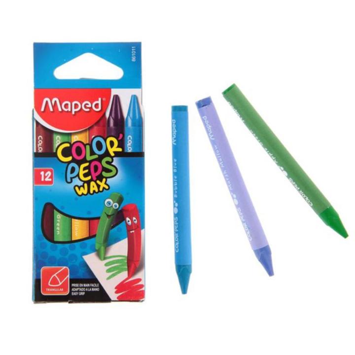 Maped Color\'Peps Wax Crayons 12 Color | Daraz.com.bd