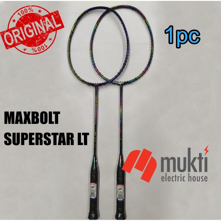 Korea Imported MAXBOLT SUPERSTAR LT Unstrung Badminton Racket Bat ...