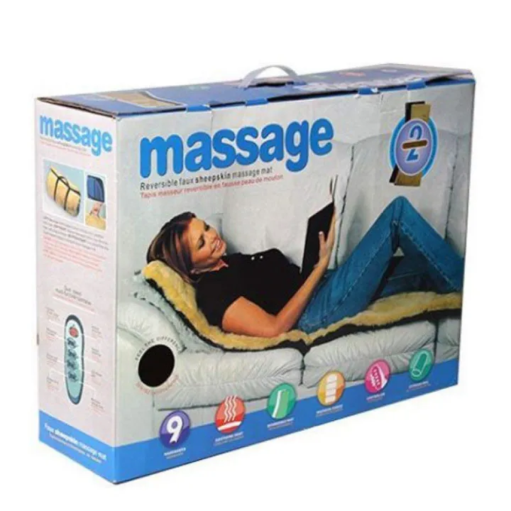 Full Body Vibration Mat with Neck Massager Bed Massaging Pad Cushion ...