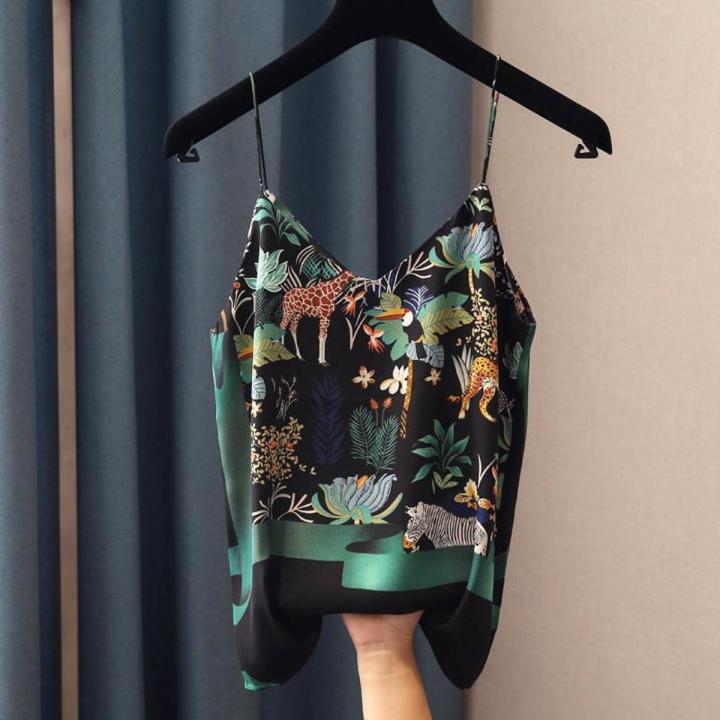 2020 National Style Spring Summer Women Spaghetti Strap Tank Top ...