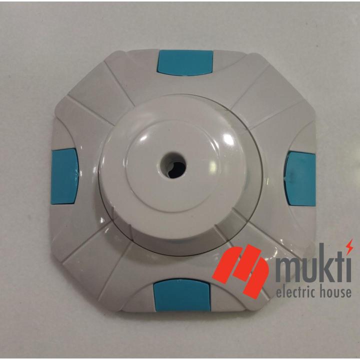 Ceiling Rose Hexagon Shape White Electrical Wiring for Fan Tube Light | Daraz.com.bd