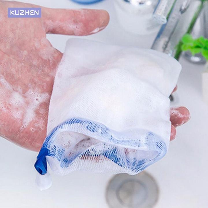 Wholesale New 5Pcs Practical Soap Blister Mesh Soap Net Foaming Net ...