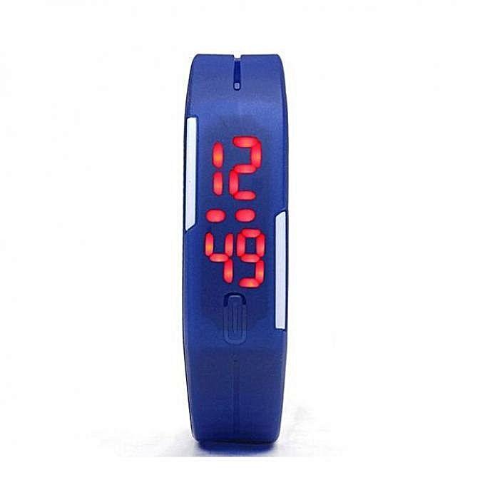 Silicon LED Sports Watch - Blue | Daraz.com.bd