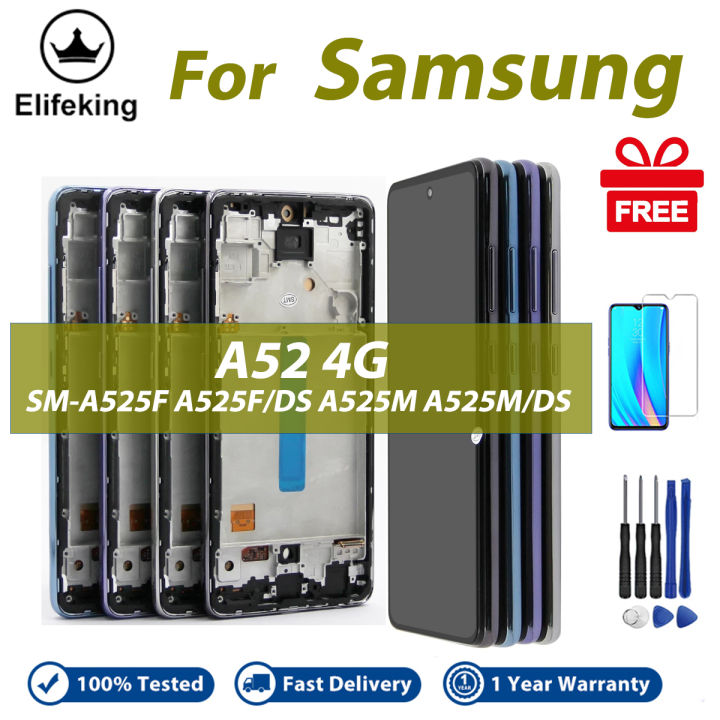 LCD With Frame For Samsung Galaxy A52 4G SM-A525F A525F/DS Display ...