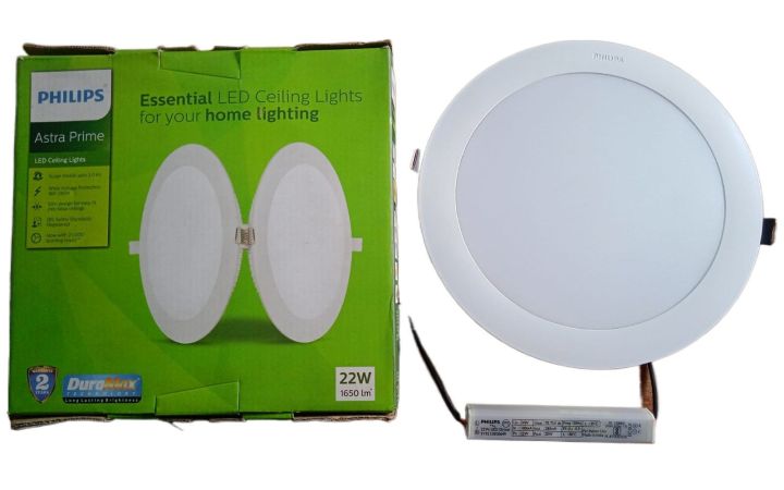 Philips 22W Astra Prime LED Ceiling Lights/Panel Light Round Conceal ...
