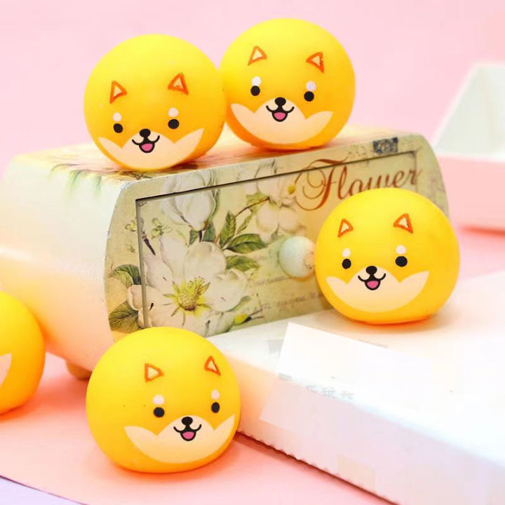 【Yibei Fairy Tale Toy City】4pcs Stick Wall Ball Catch Throw In The Dark ...