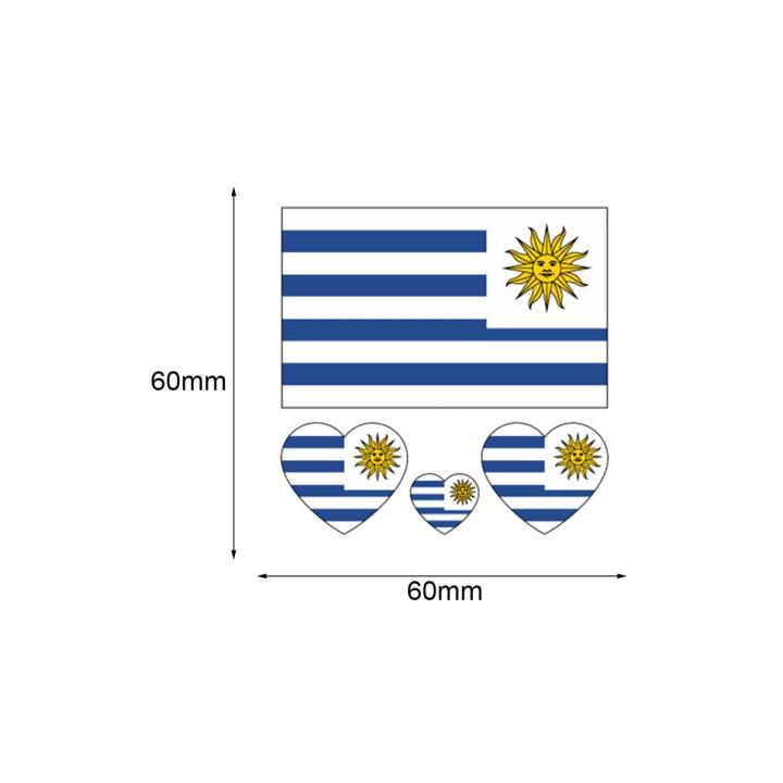 Tattoo Stickers Painless Country Flag Face Stickers Temporary Tattoos ...