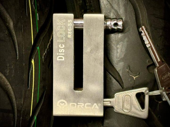 Orca Premium 10 mm stainless steel disk lock for bike high security ...