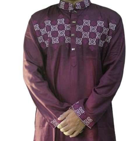 Men'S Indian Tensile Tip Button Punjabi | Daraz.com.bd