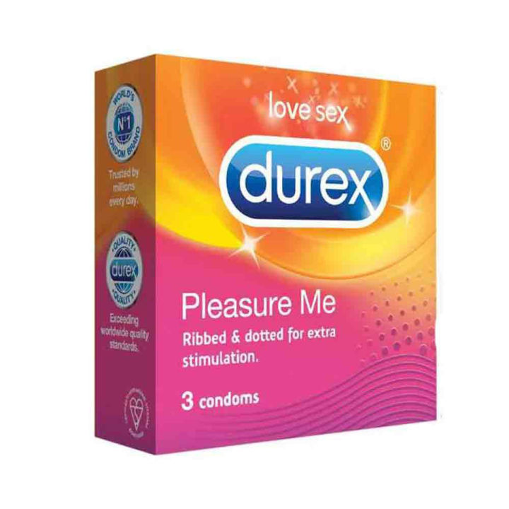 Durex Pleasure Me Condom Pack of 3 (UK) | Daraz.com.bd