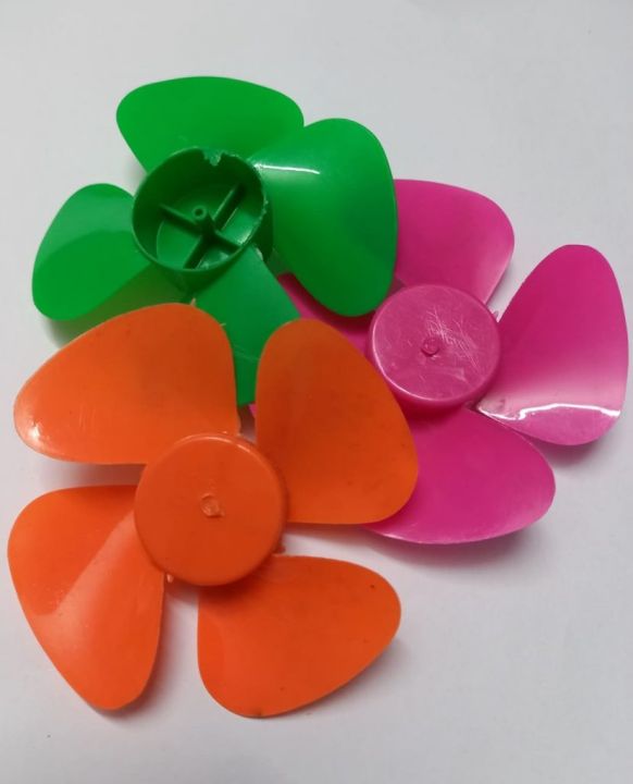 Toy Motor Fan 4 Wing Fan Plastic Dc Motor Propeller Mini Fan Blade 3Ps ...