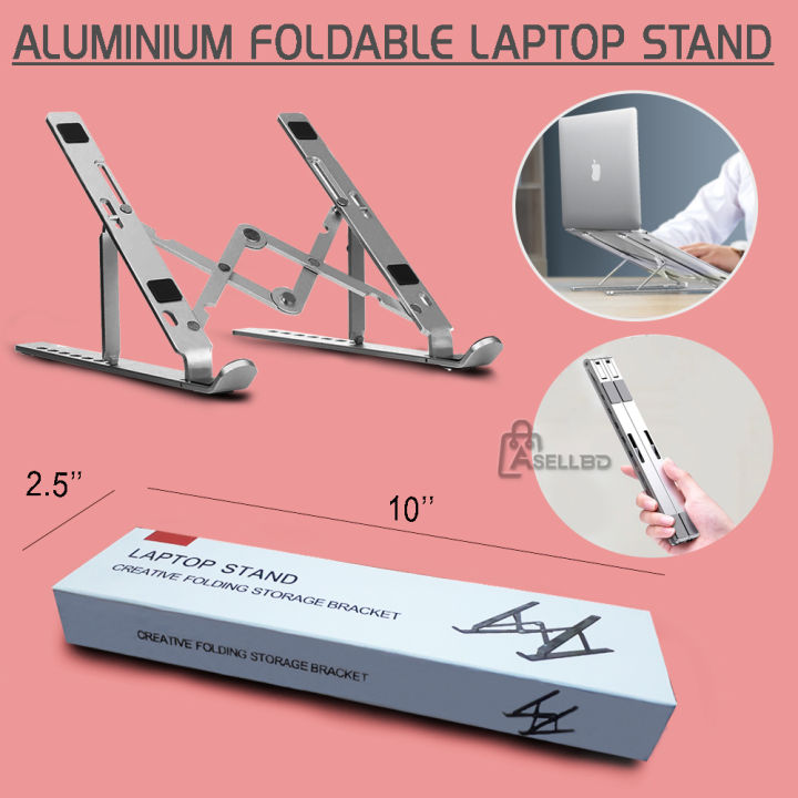 Laptop Stand Adjustable Aluminum Alloy Foldable Stand for 10-17 inch ...