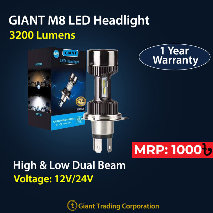 Giant M8 LED Headlight | Daraz.com.bd