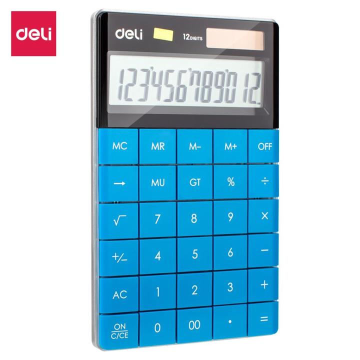 Deli E1589 Desktop Calculator Universal Programer 12 digits dual power ...
