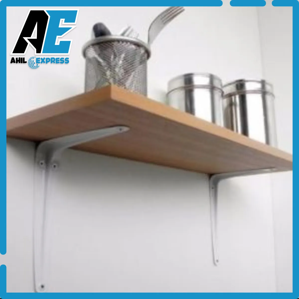 2 Pis Wall Mount Shelf Bracket Wall Rack L Clump 8x10 Inch | Daraz.com.bd