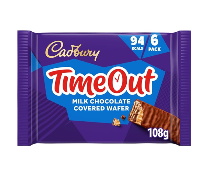 Cadbury Timeout Milk Chocolate Covered Wafer,6 x 18g 108g | Daraz.com.bd