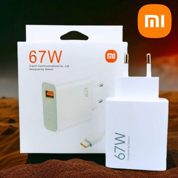 Original Xiaomi 67W Charger Turbo Fast Charge EU Adapter Usb Type C ...