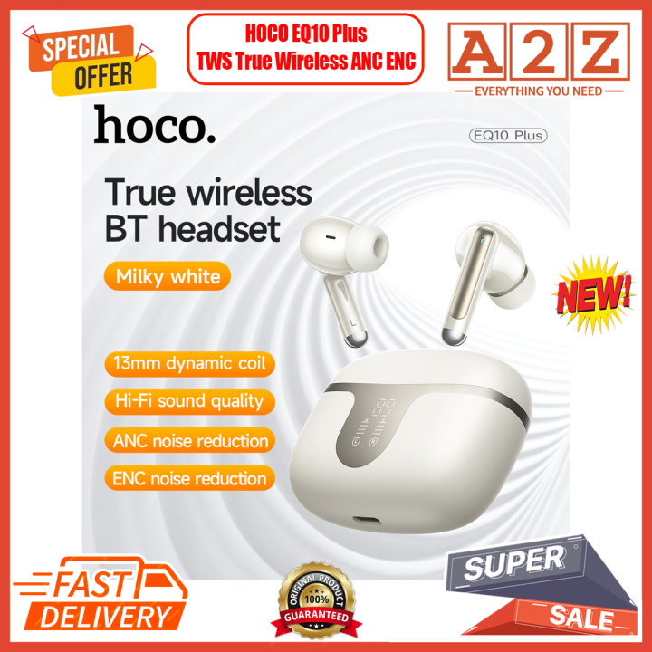 HOCO EQ10 Plus TWS True Wireless ANC ENC Noise Reduction BT Mini Sports ...