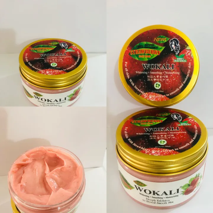 Wokali Strawberry Body Scrub 300ml | Daraz.com.bd