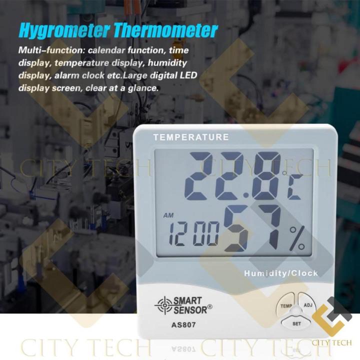 AS-807 AS807 Digital Hygrometer Thermometers Humidity Temperature Meter ...