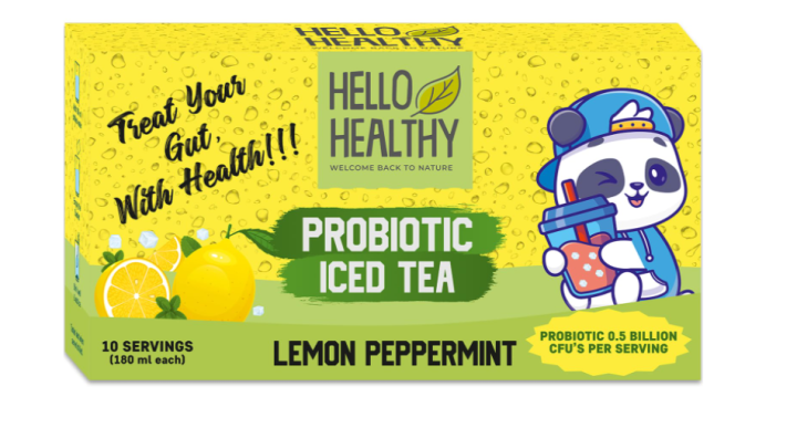Lemon Peppermint Flavour Iced Tea Pack Of 10 Sachet | Daraz.com.bd