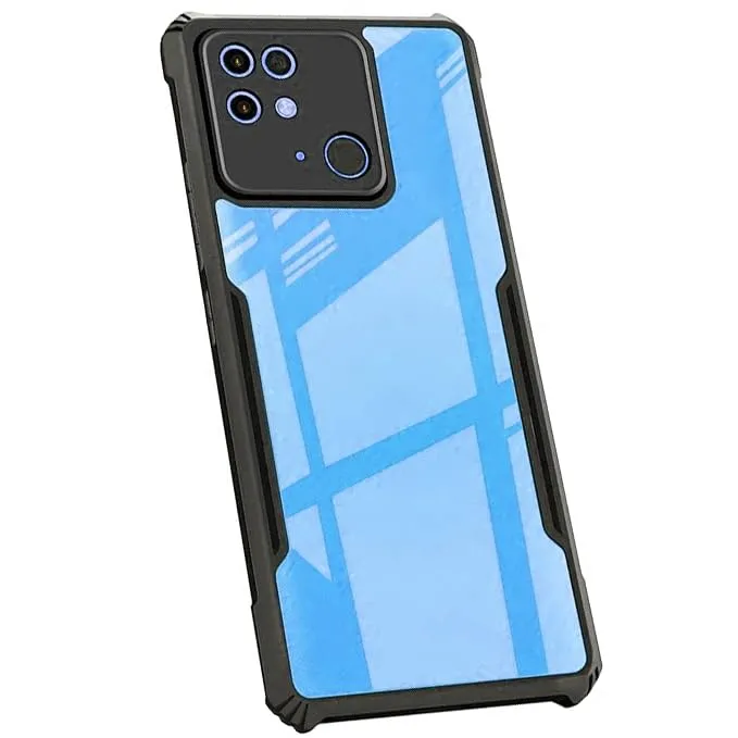 Xiaomi redmi 10c Protective Black Border Crystal Clear Xundd Mobile ...