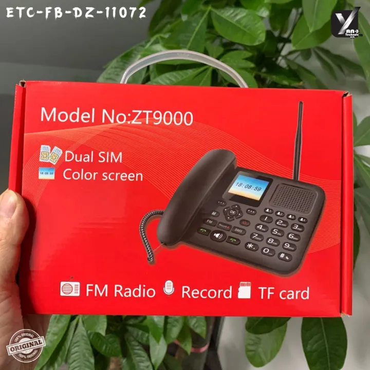DLNA ZT9000 Dual Sim Land Phone With Color Display FM Radio | Daraz.com.bd