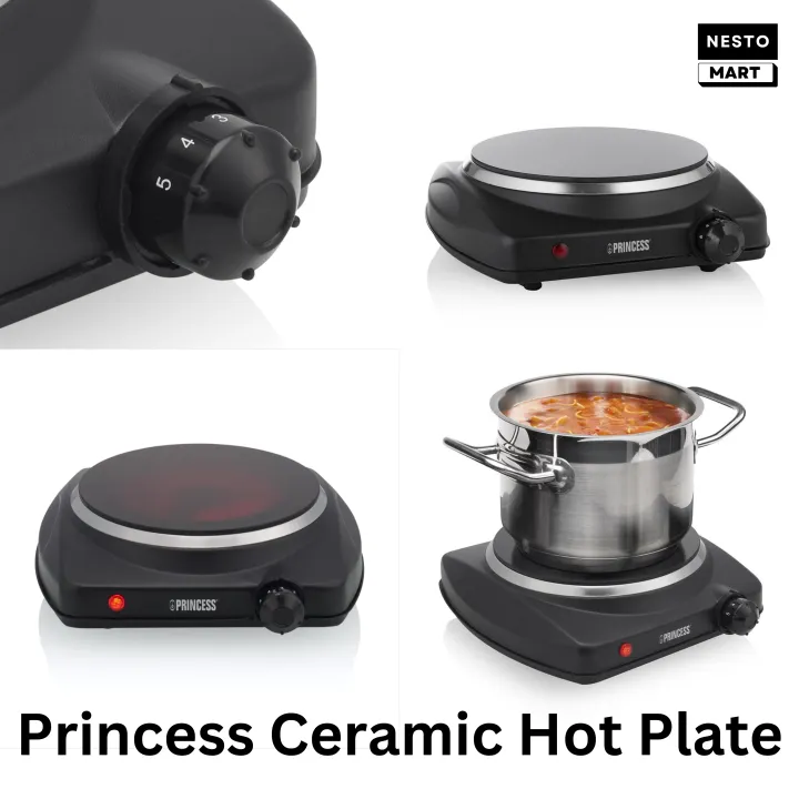 Princess Ceramic Hot Plate (Carry everywhere, Cook anything, Powerful ...
