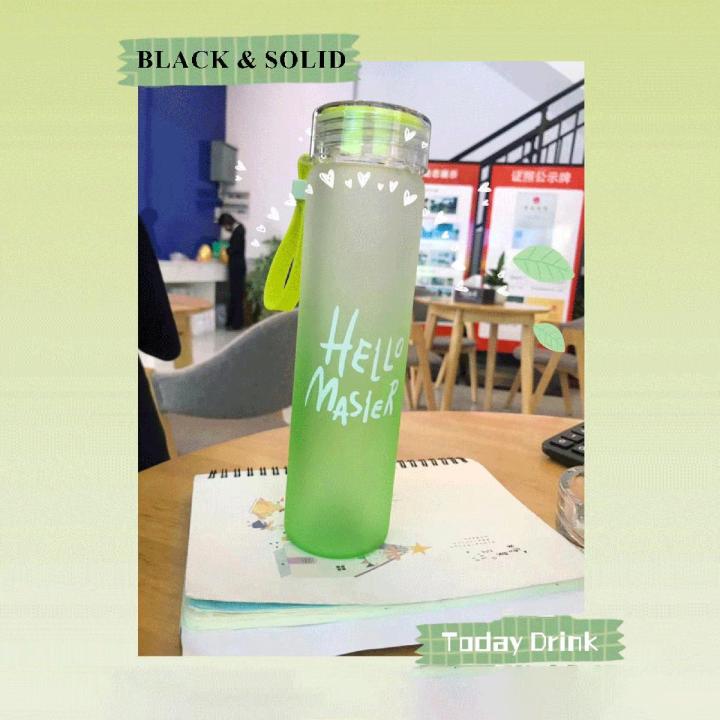 Hello Master Glass Water Drinking Bottle 480ml | Daraz.com.bd